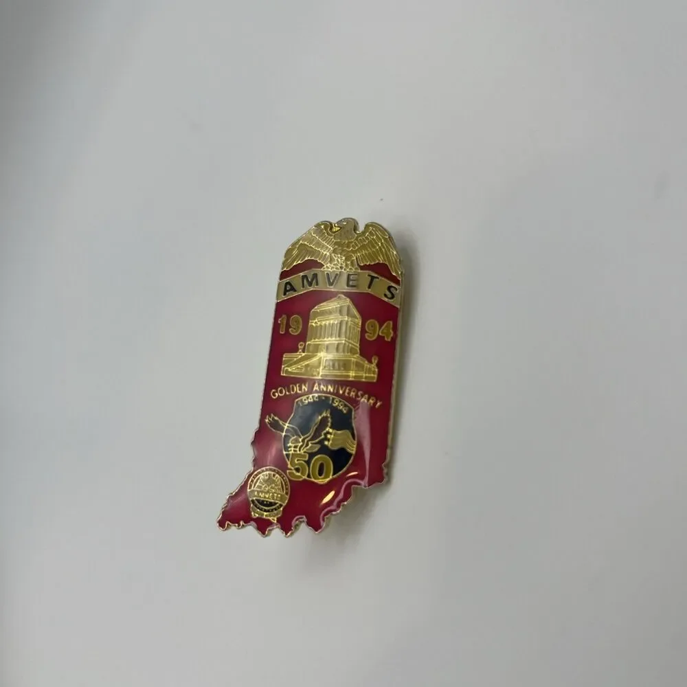 Jewelry | Indiana Amvets 1994 5th Golden Anniversary Lapel Pin American ...